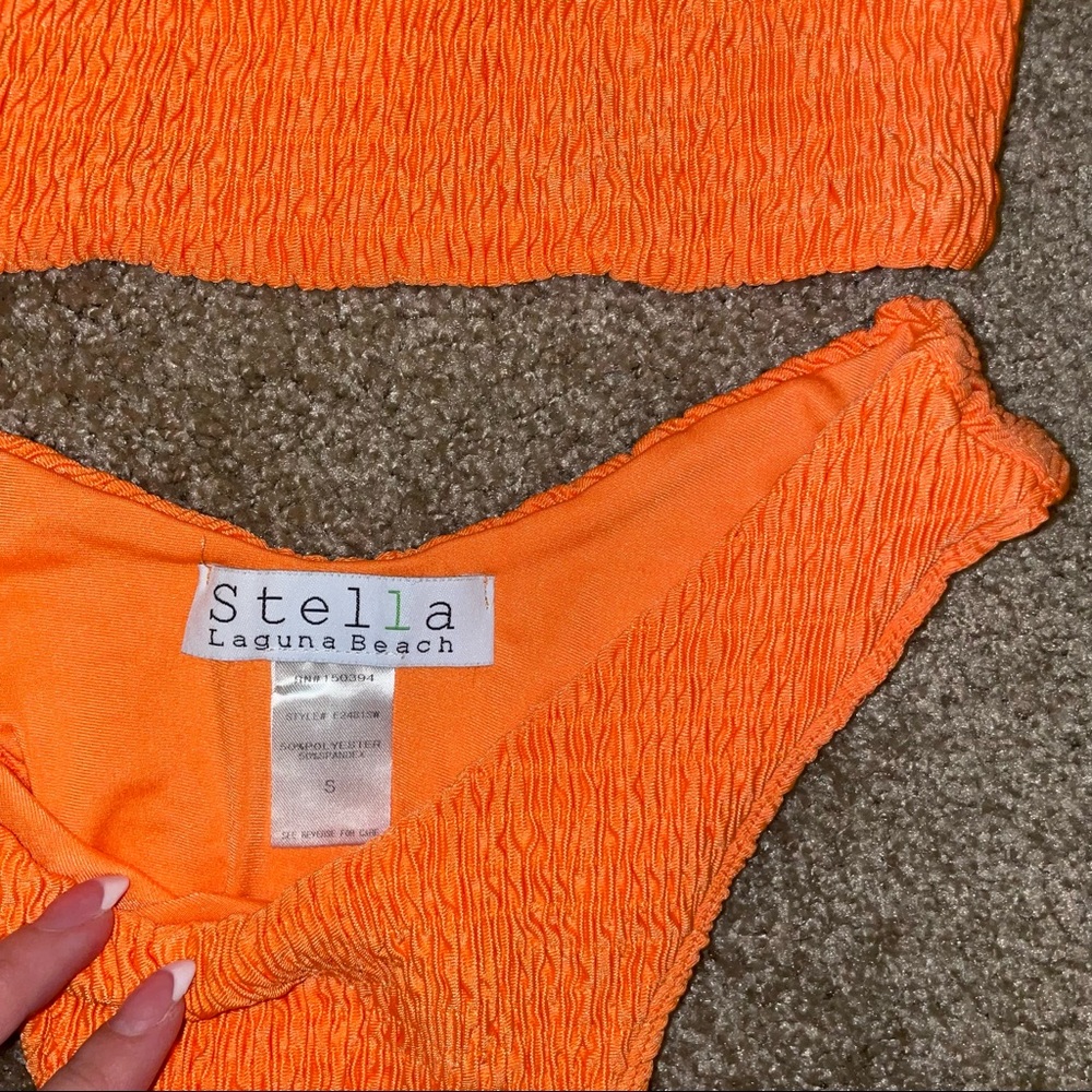 Bright Orange Stella Laguna Beach Swim Set - Gem